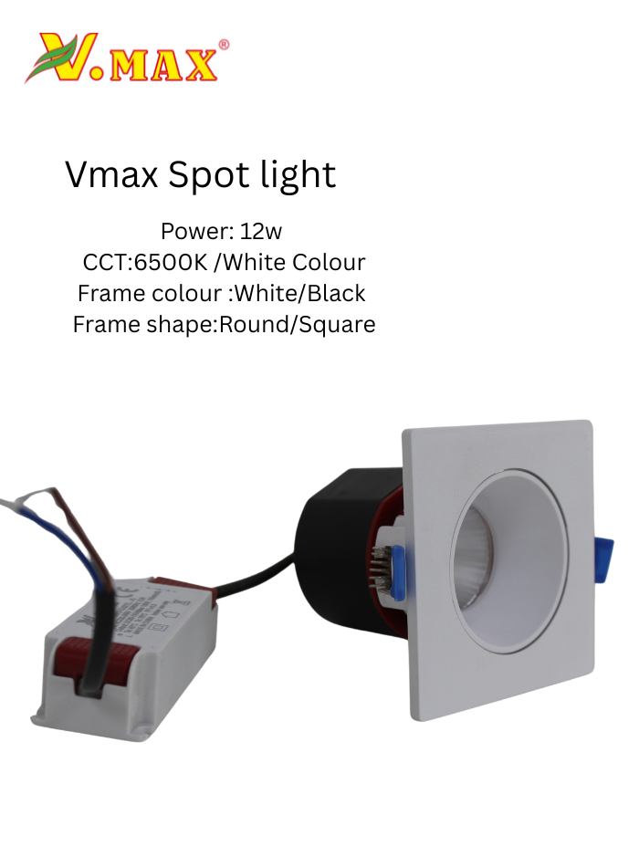 Vmax Recessed LED Spotlight – Anti-Glare Lighting for Kuwait Projects